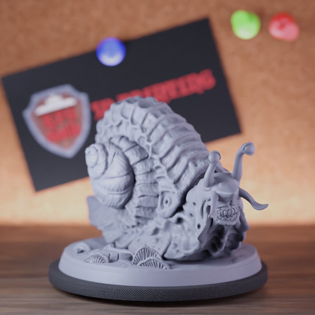 Snail Beast Miniature Monstrosity Dungeons and Dragons Mini RPG ...