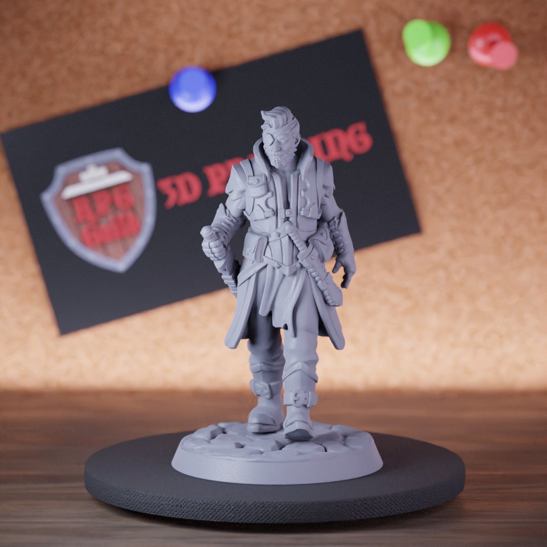 Pirate Bandit Miniature Rogue Mini Dungeons and Dragons Mini RPG ...