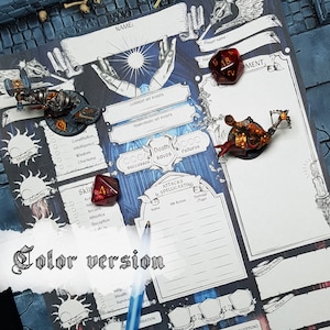 Dnd Cleric Character Sheet Dnd Printable and Fillable PDF Dnd Cleric ...