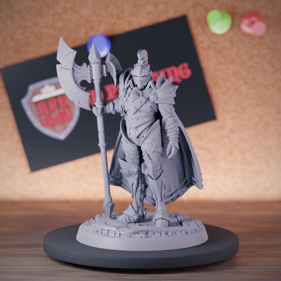 Human Kingsguard Fighter Miniature Knight Dungeons and Dragons Mini RPG ...