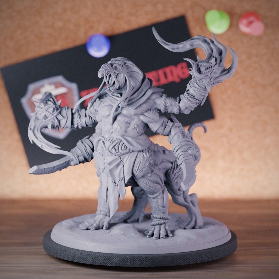 Ratman Abomination Miniature Boss Monster Dungeons and Dragons Mini RPG ...