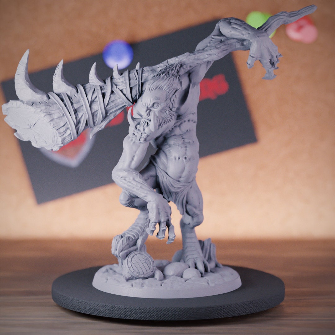 Troll Monster Miniature Dungeons and Dragons Mini RPG Tabletop ...