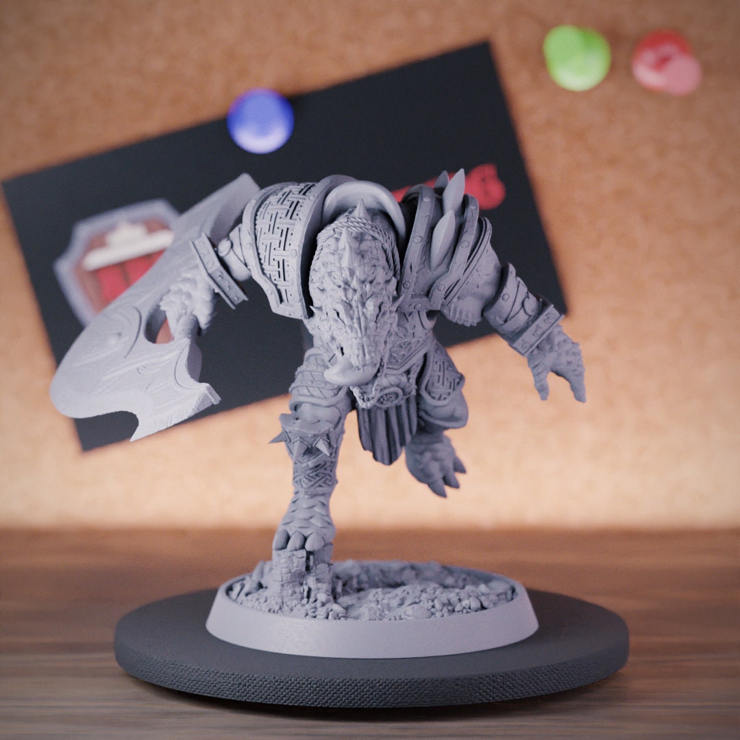 Sobek Miniature Fighter Mini Dungeons and Dragons Mini RPG Tabletop ...