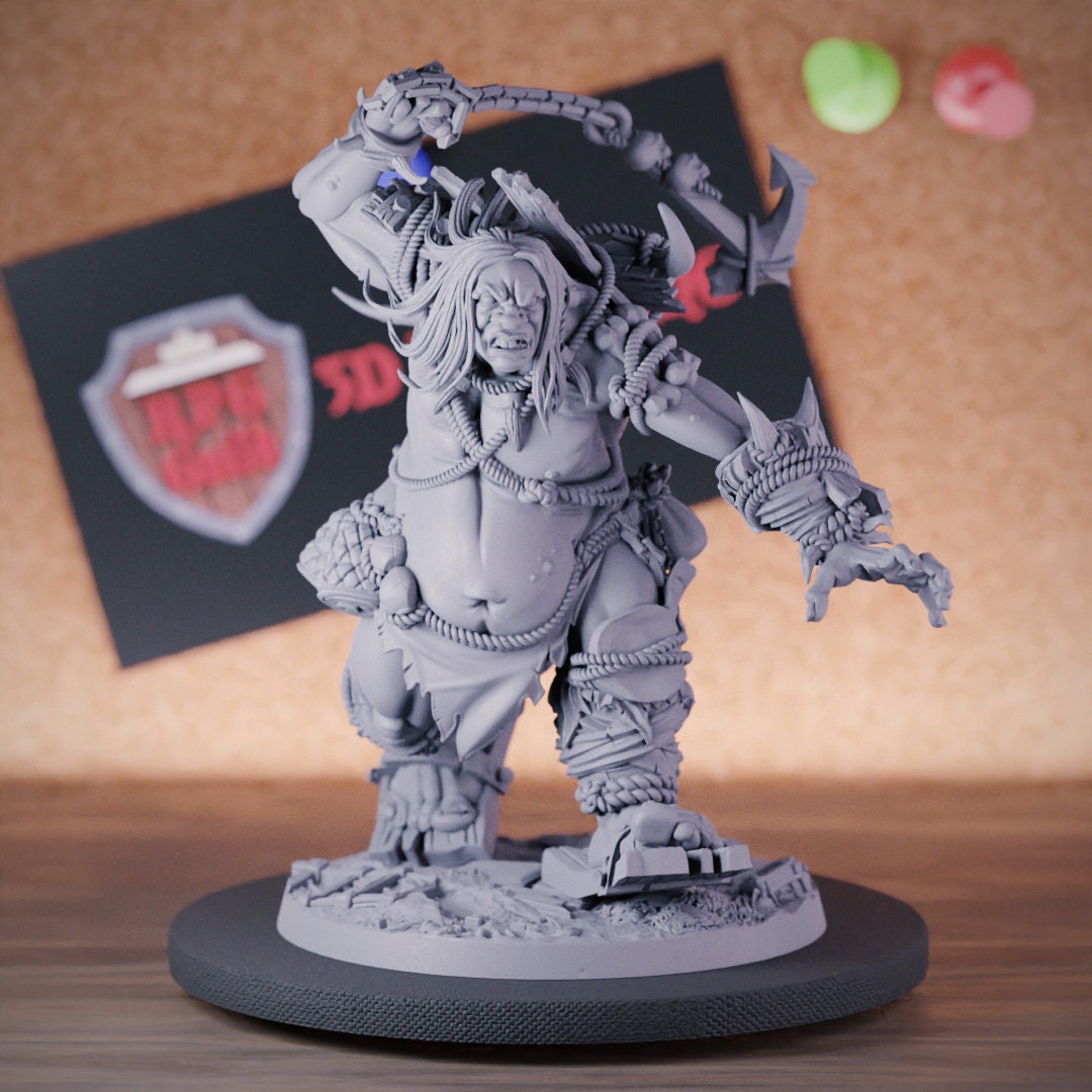 Hill Giant Brute Miniature Boss Monster Dungeons and Dragons Mini RPG ...