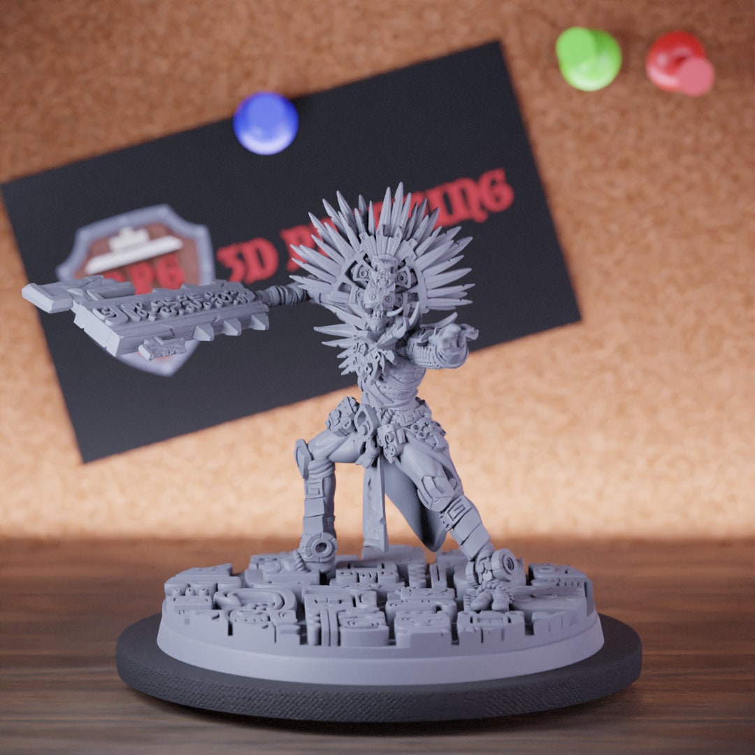 Aztec Warrior Miniature Temple Guard Dungeons and Dragons Mini RPG ...