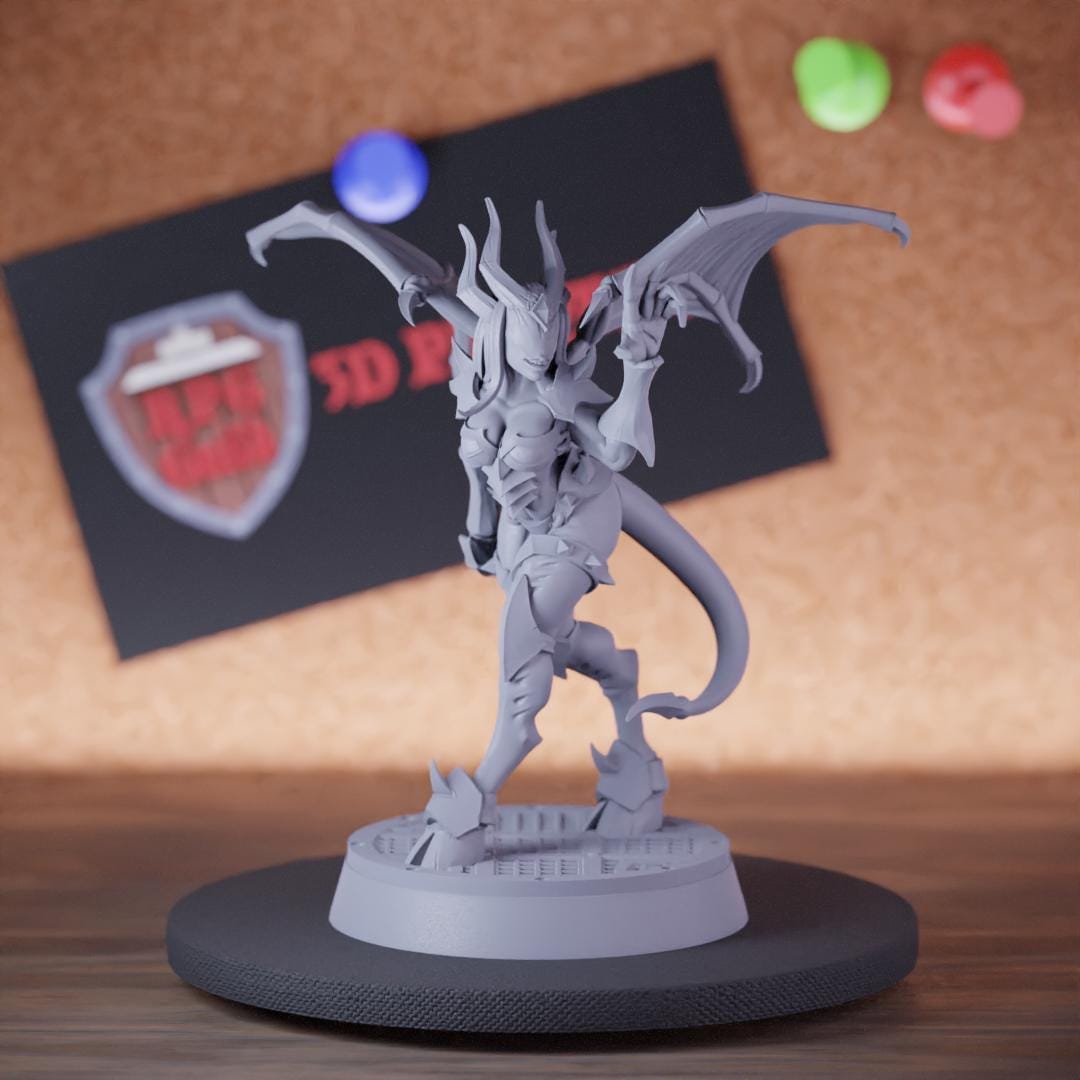 Demon Succubus Miniature Enchantress Hellish Mini Dungeons and Dragons ...