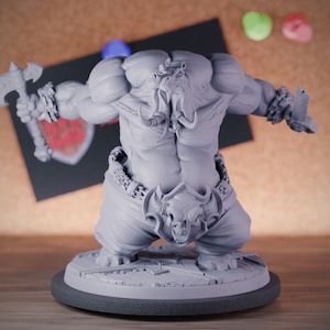 Giff Brawler Brute Miniature Hippo Boss Dungeons and Dragons Mini RPG ...
