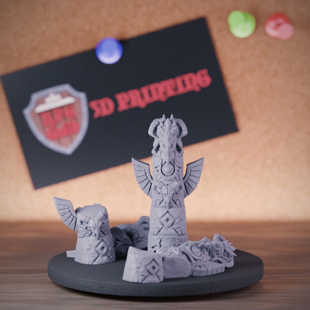 Dragonpeak Totems Terrain Miniature Dungeons and Dragons Mini RPG ...