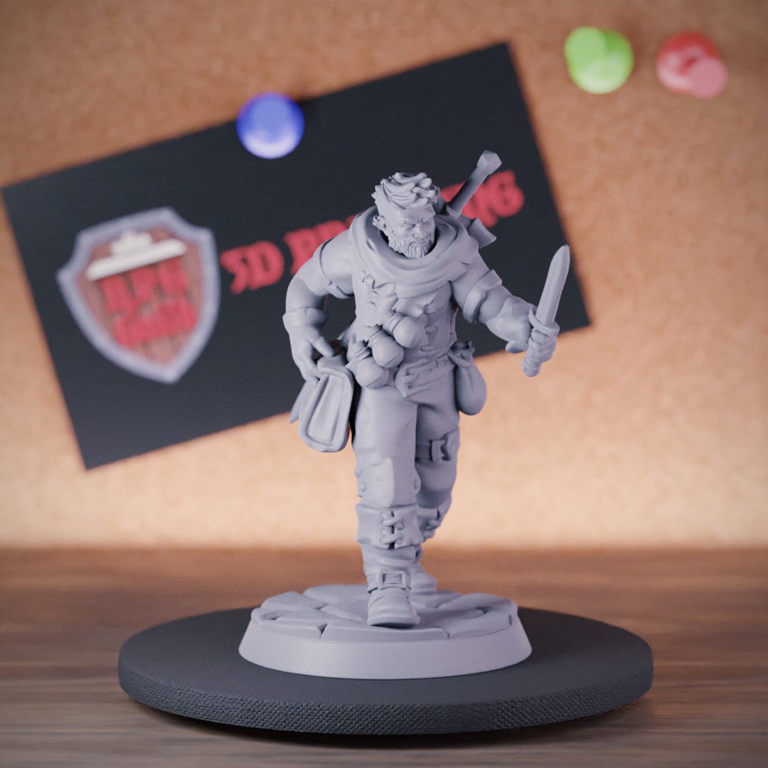Bandit Miniature Thief Mini Dungeons and Dragons Mini RPG Tabletop ...