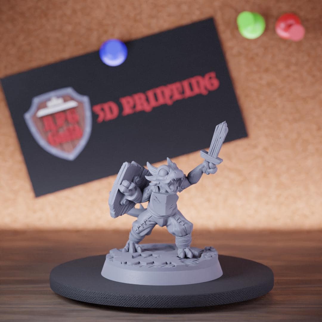 Dragonborn Child Miniature Dragon Kid Mini Dungeons and Dragons RPG ...