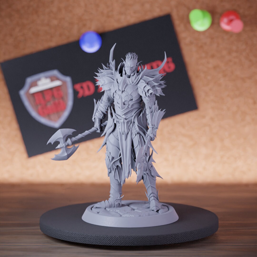 Drow Chief Miniature Fighter Mini Dungeons and Dragons Mini RPG ...