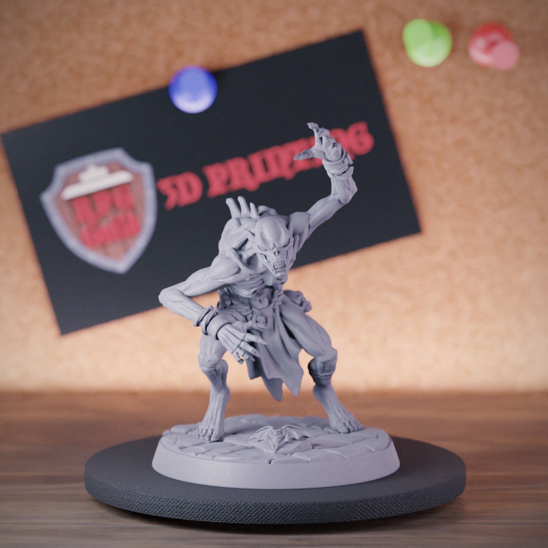 Ghoul Horror Miniature Dnd Ghast Dungeons and Dragons Mini RPG Tabletop ...