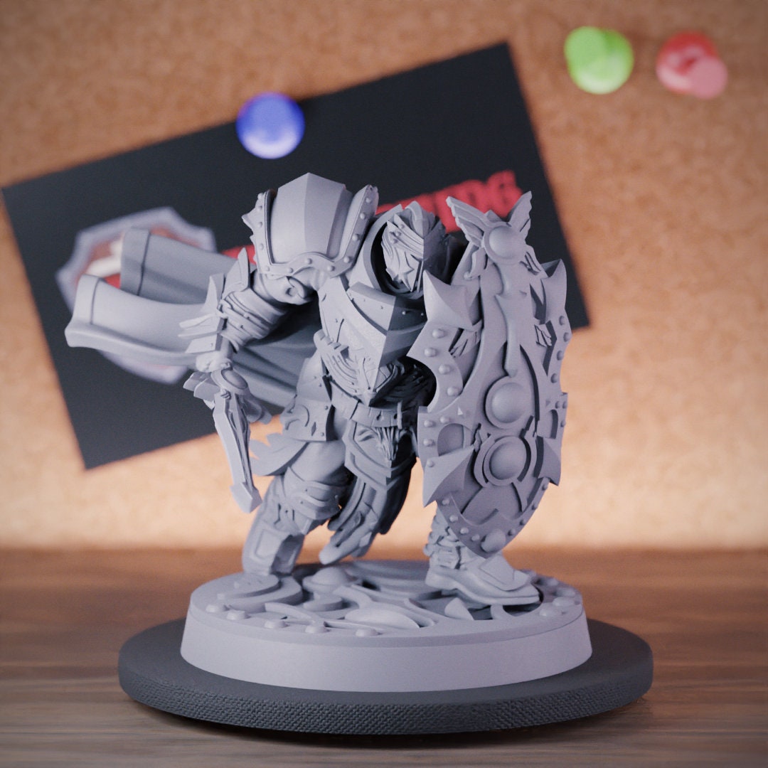 Paladin Defender Miniature Cleric Mini Dungeons and Dragons RPG ...