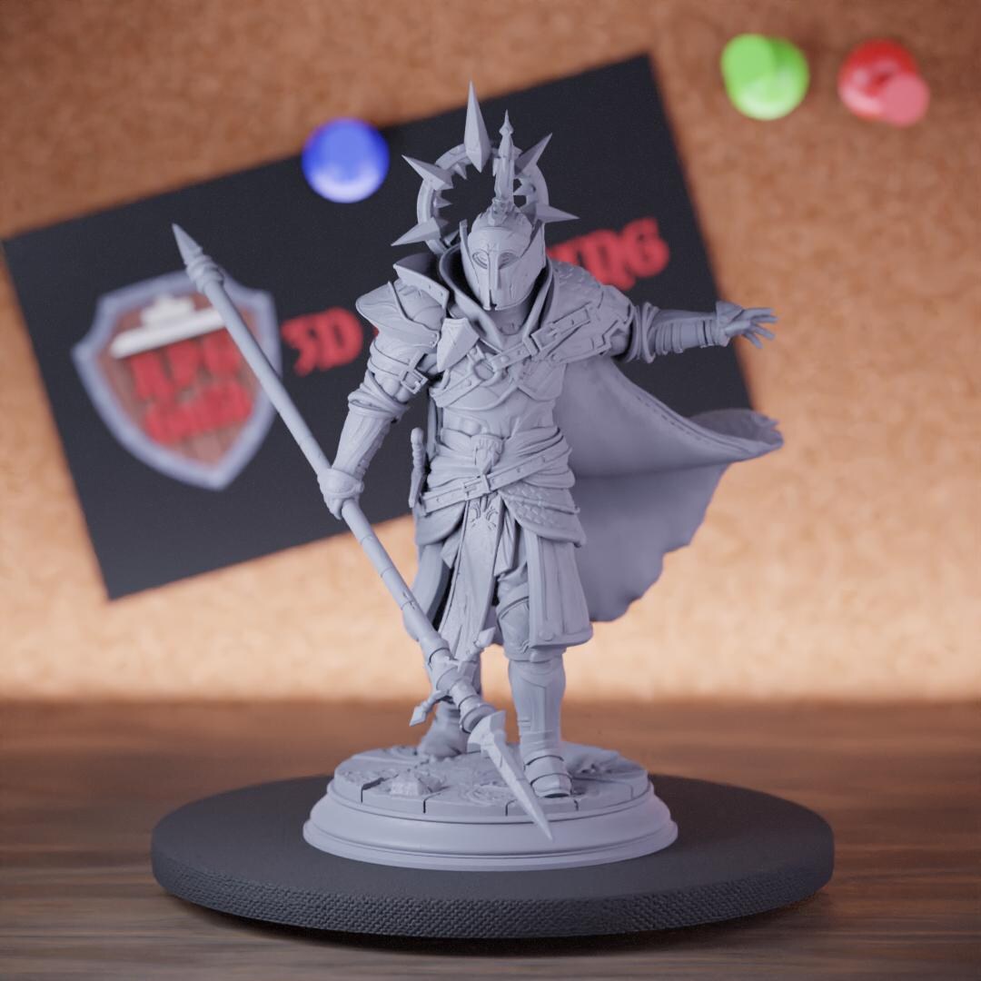 Holy Warrior Miniature Paladin Archmage Mini Dungeons and Dragons Mini ...