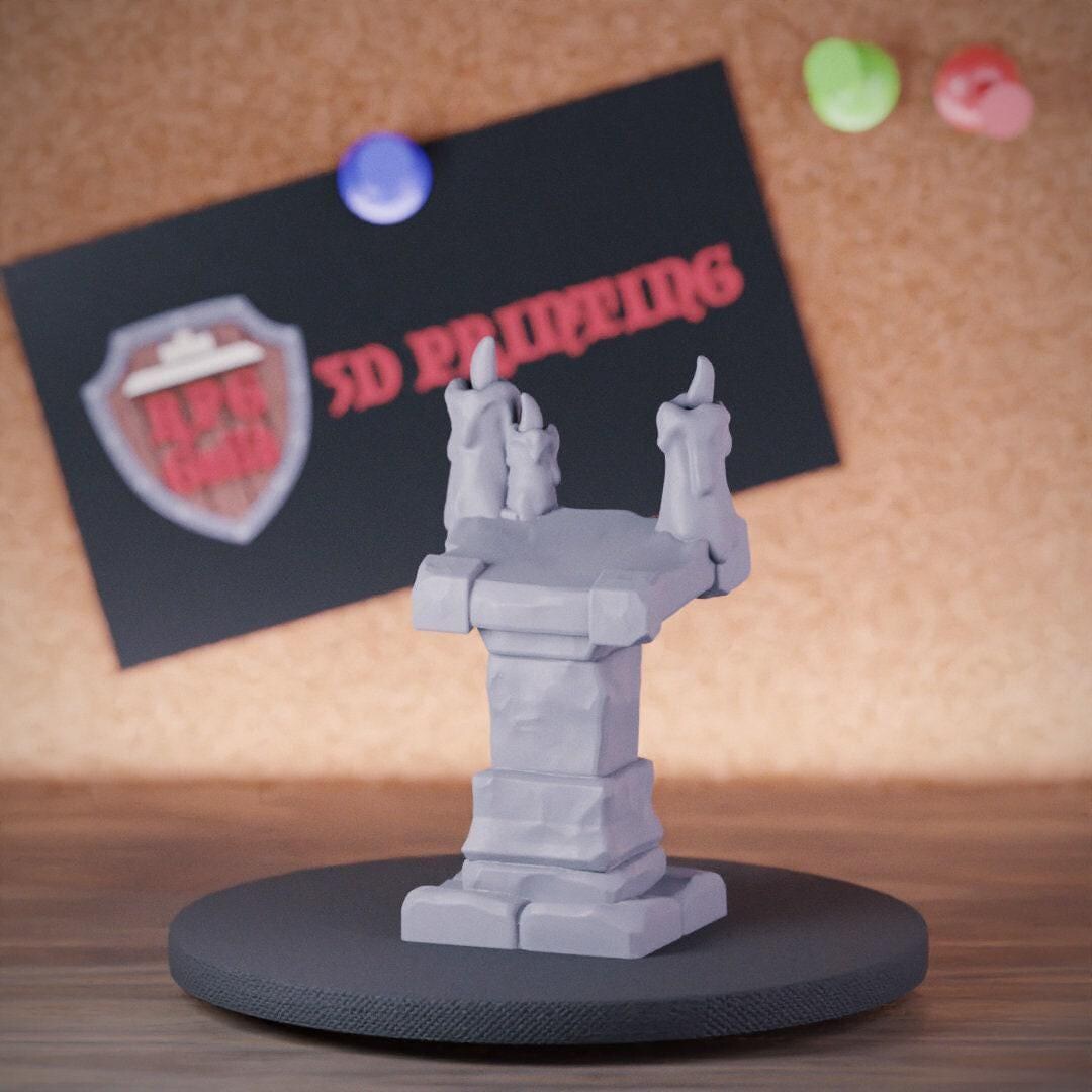 Church Altar Miniature Candles Mini Dungeons and Dragons Mini RPG ...