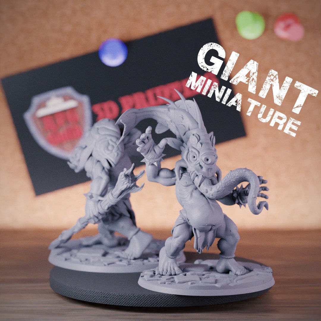 Ice Troll Mimic Miniature Boss Monster Dungeons and Dragons Mini RPG ...