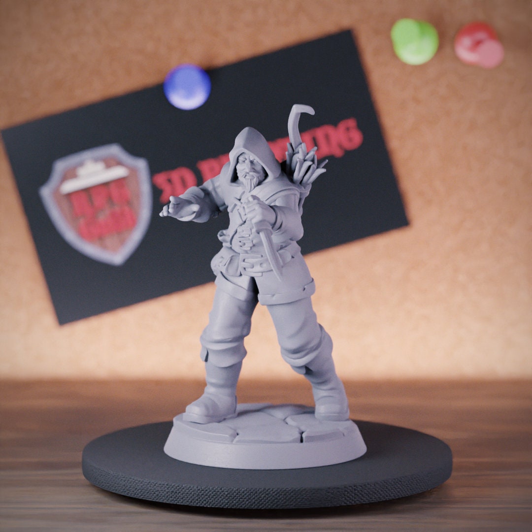 Bandit Miniature Thief Assassin Mini Dungeons and Dragons Mini RPG ...