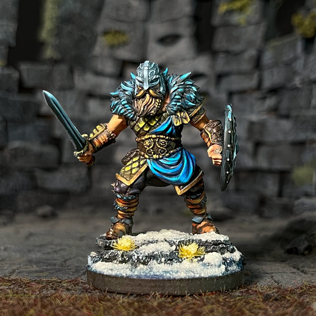 Viking Barbarian Painted Miniature Dungeons and Dragons Dnd RPG Mini ...