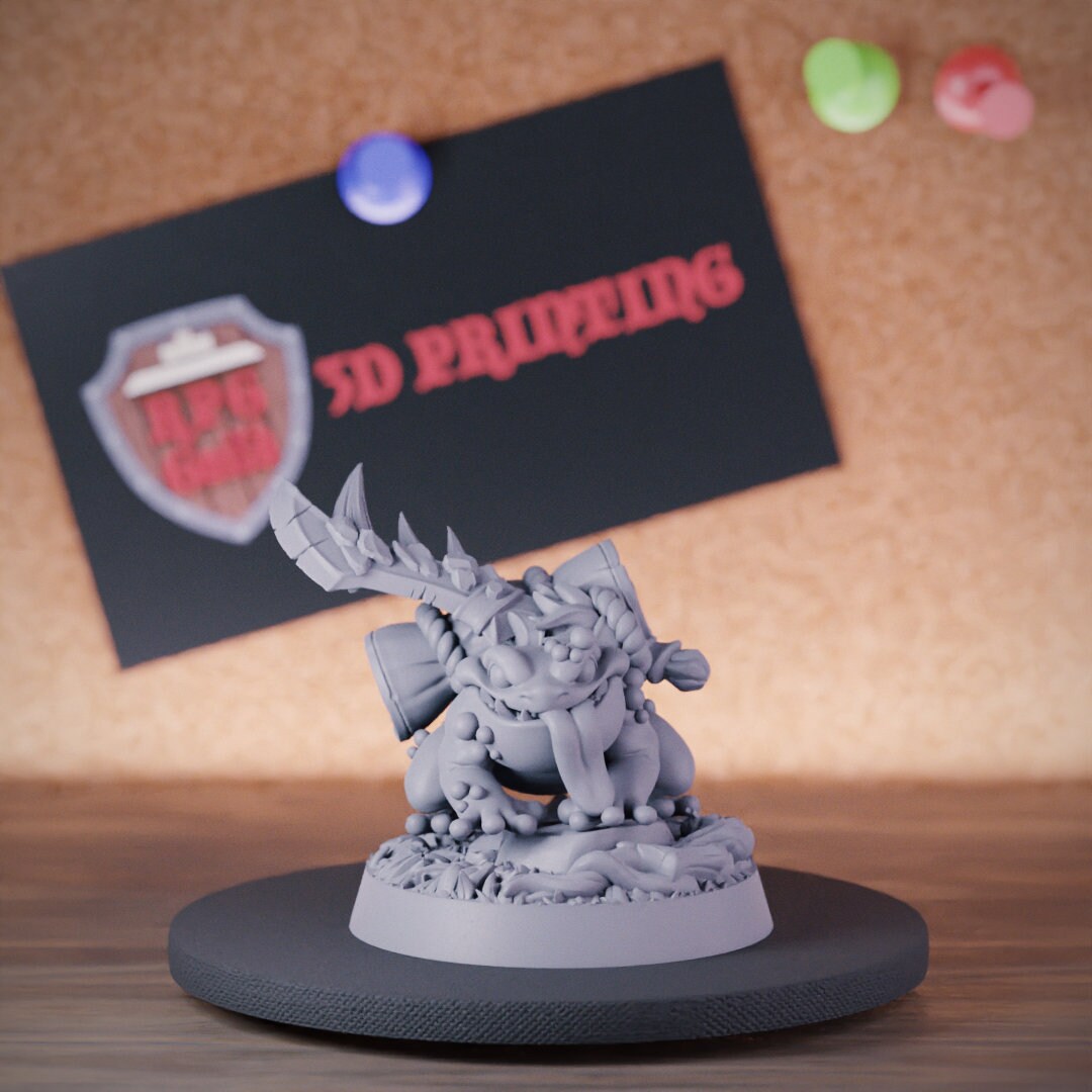 Cute Frog Companion Miniature Grung Dungeons and Dragons Mini RPG ...