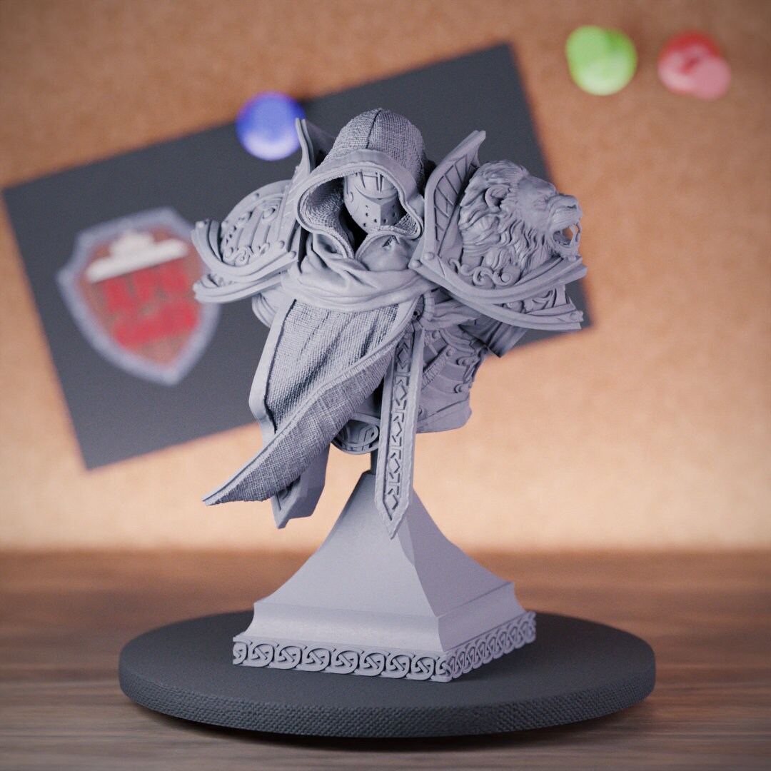 Paladin Mattias Bust for Painting and Collecting | DB | Resin Printed ...