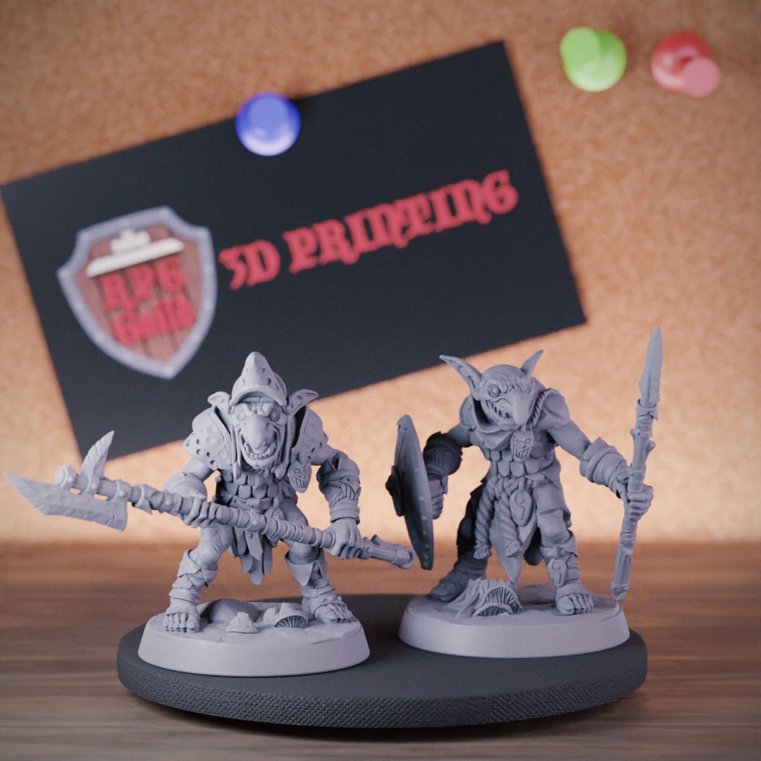 Goblin Set Miniature Goblin Pack Mini Dungeons and Dragons Mini RPG ...