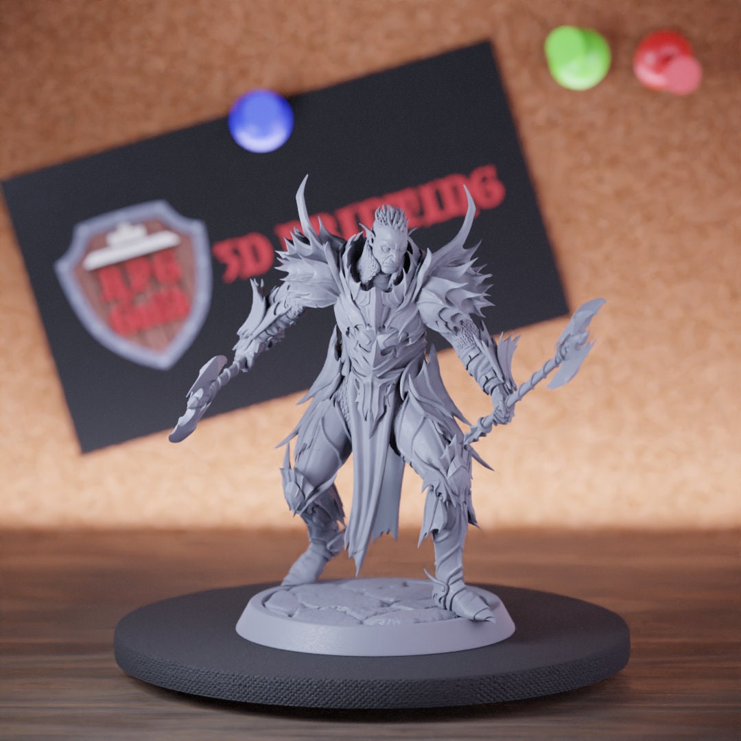Drow Paladin Miniature Fighter Mini Dungeons and Dragons Mini RPG ...