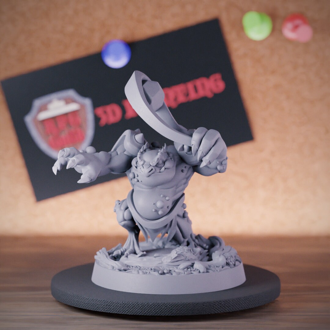 Grung Wildling Slinger Miniature Frogfolk Monster Dungeons and Dragons ...