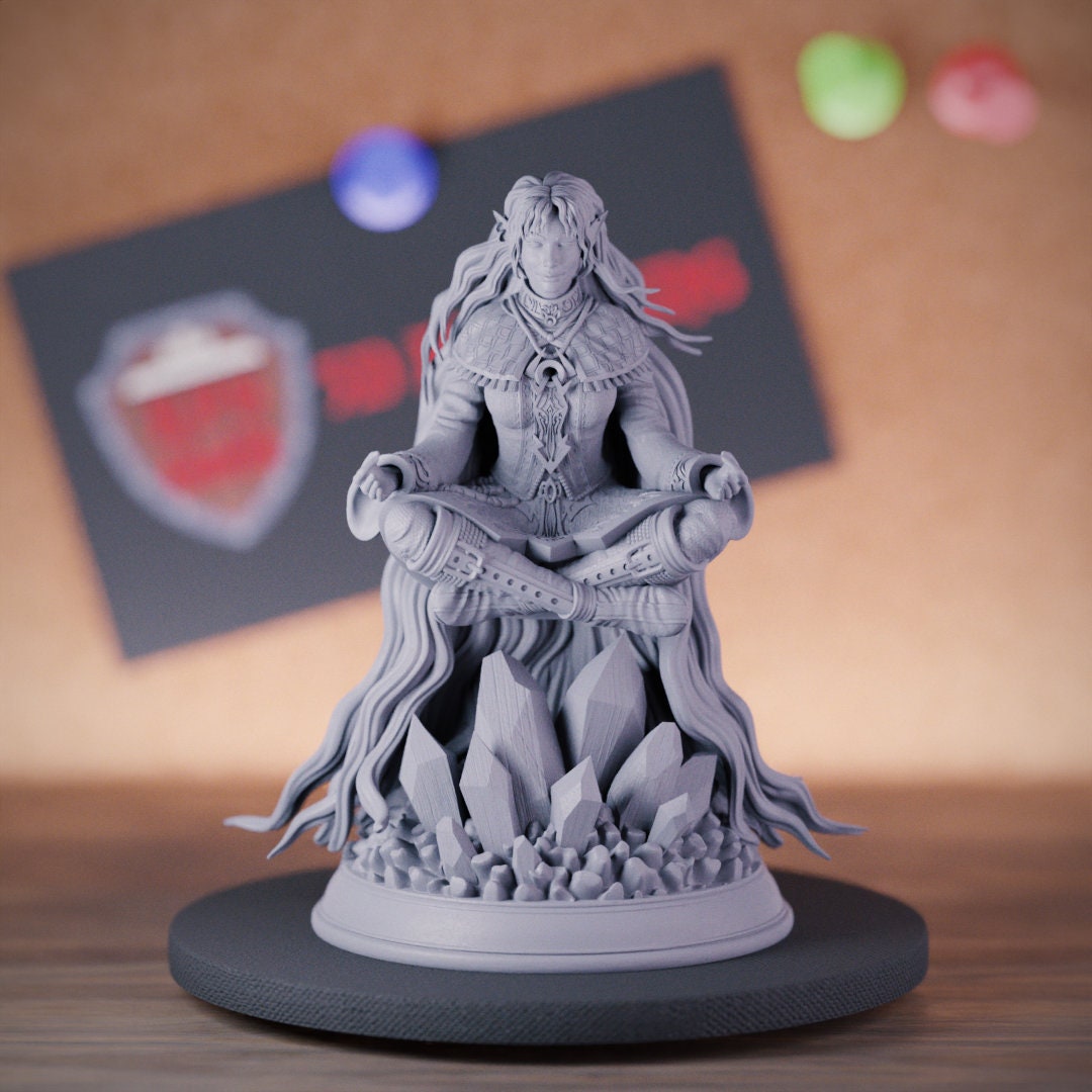 Elf Sorcerer Miniature Dungeons and Dragons Mini RPG Tabletop Miniature ...