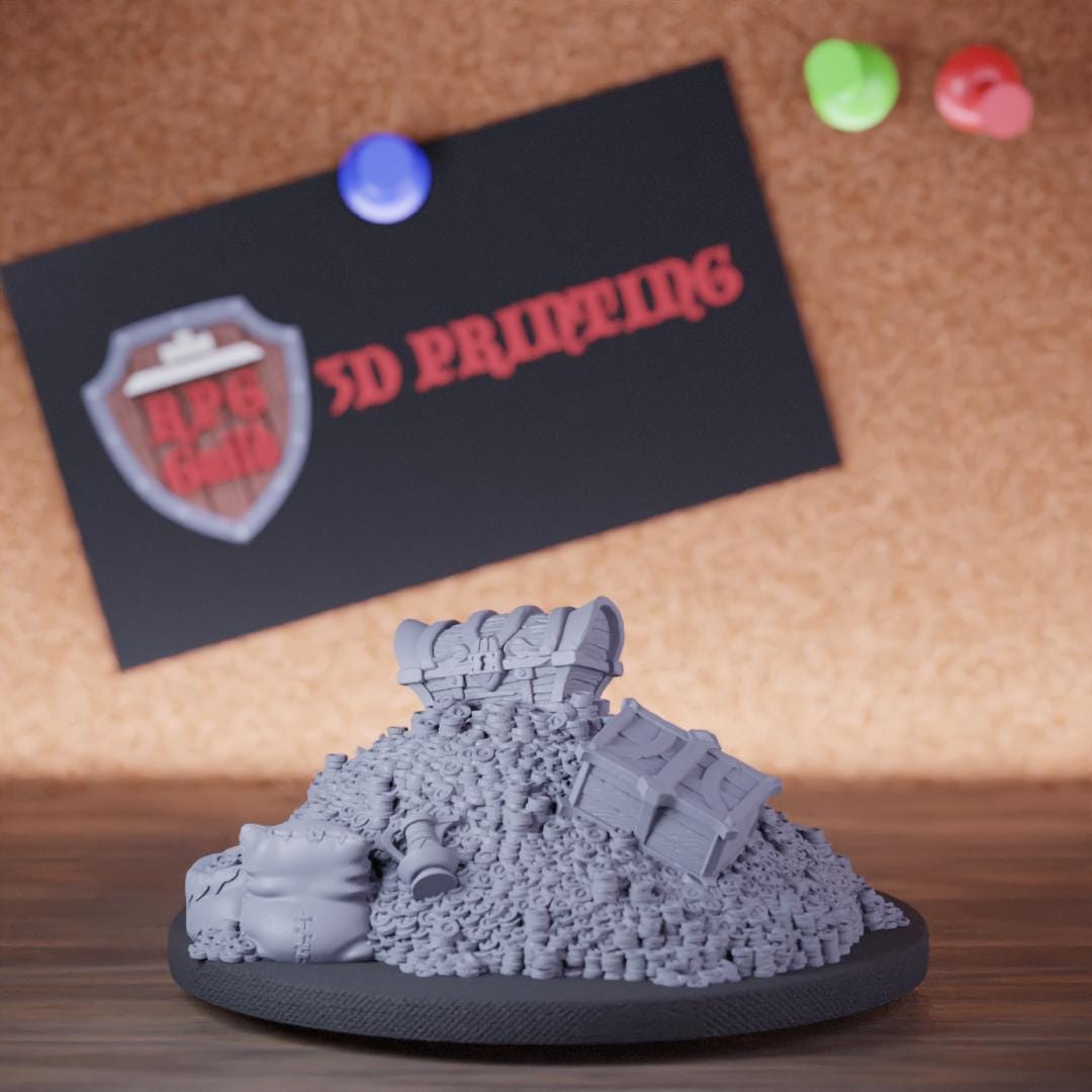 Dragon Treasure Pile Miniature Dungeon Loot Mini Dungeons and Dragons ...