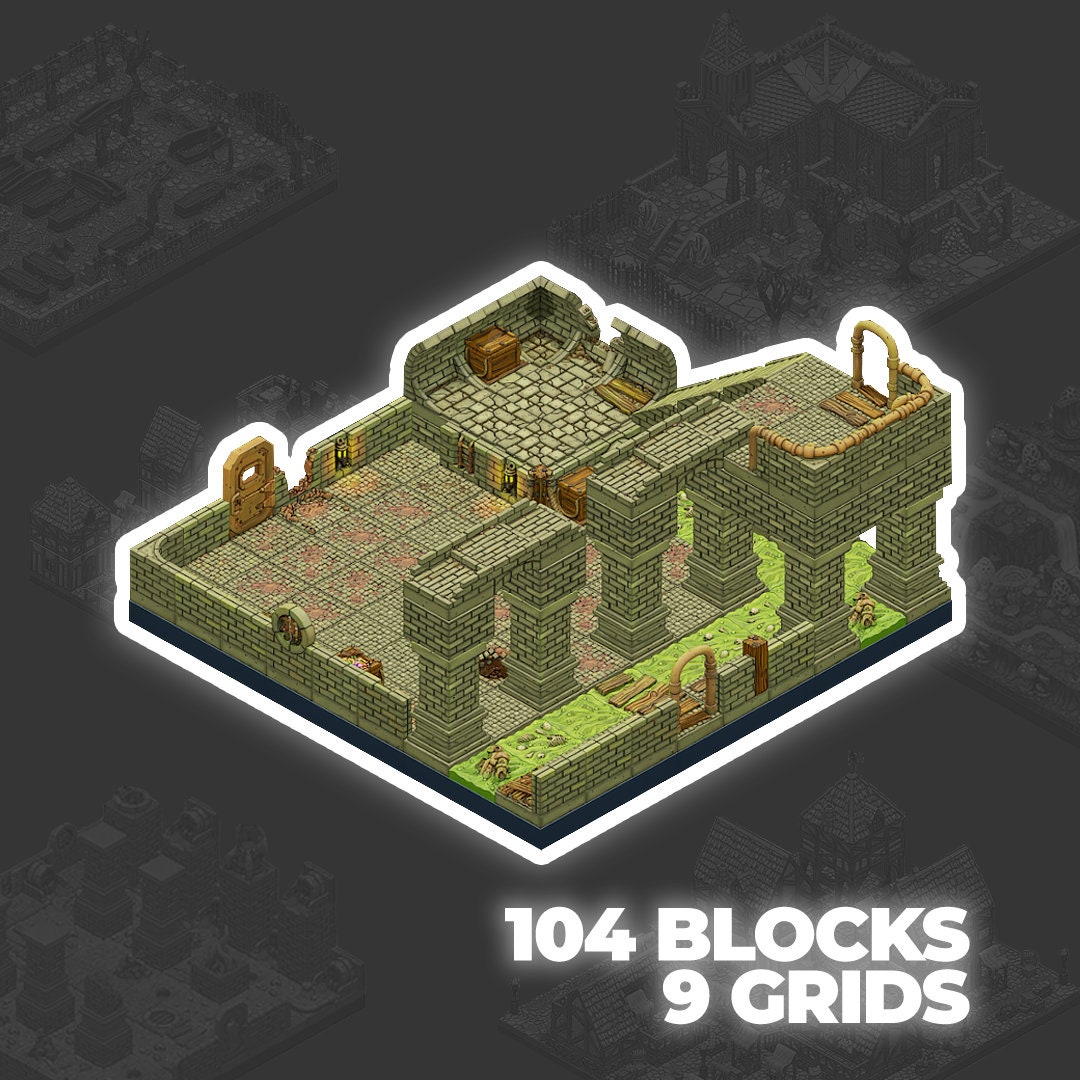 Dnd Big Sewer Terrain Tiles Toxic Underground Dungeon Modular Thieves ...