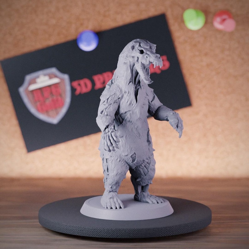 Undead Ursoc Monster Miniature Undead Beast Dungeons and Dragons Mini ...