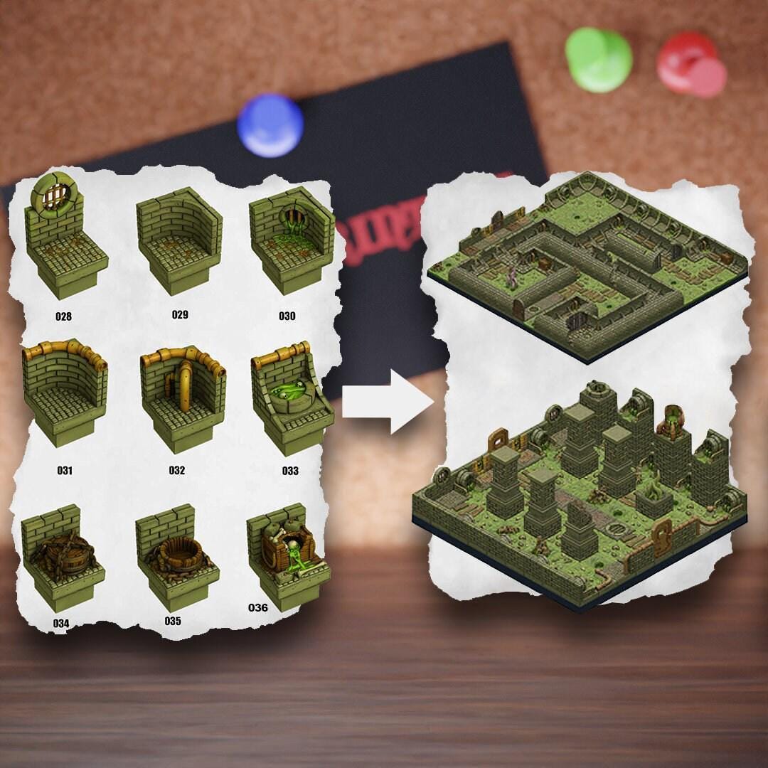 Modular Sewer Terrain Tiles | Toxic Underground Pipes Blocks | Thieves ...