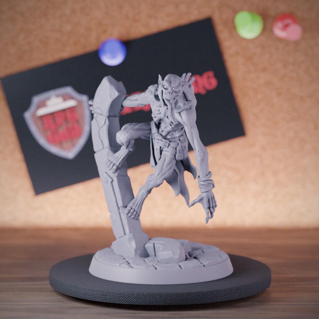 Ghoul Stalker Miniature Dnd Zombie Dungeons and Dragons Mini RPG ...