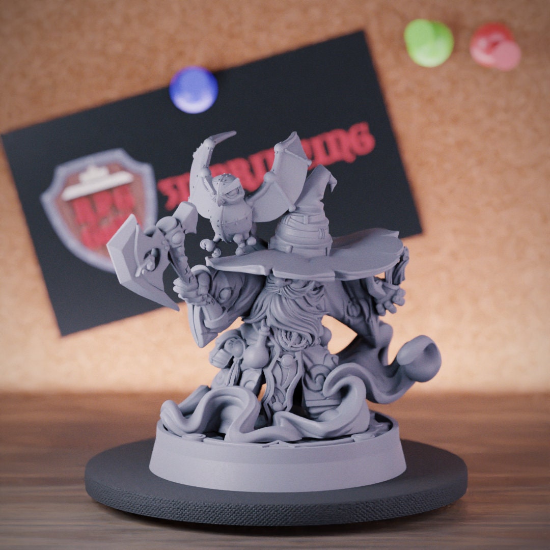 Gnome Archmage Miniature Halfling Dungeons and Dragons Mini RPG ...
