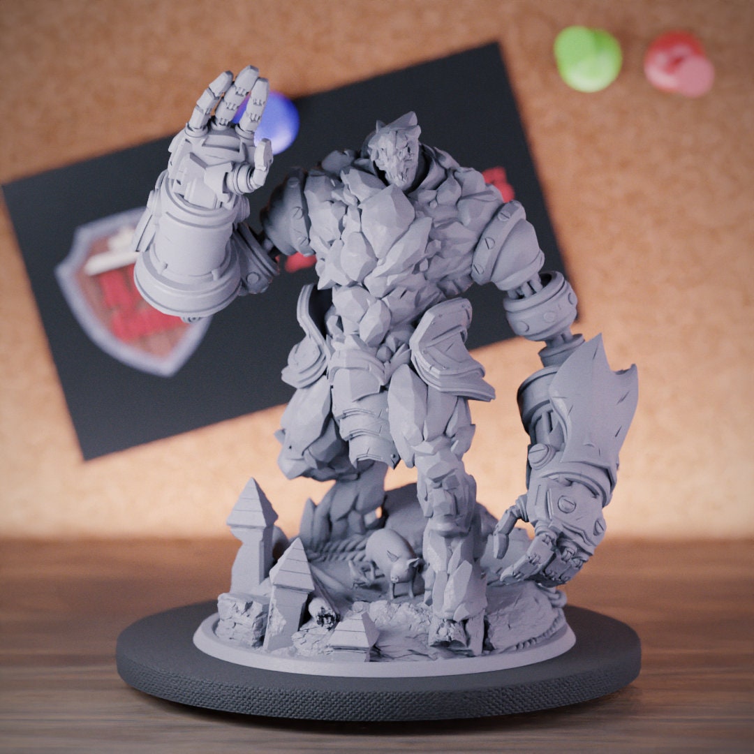 Iron Titan Miniature Construct Dungeons and Dragons Mini RPG Tabletop ...