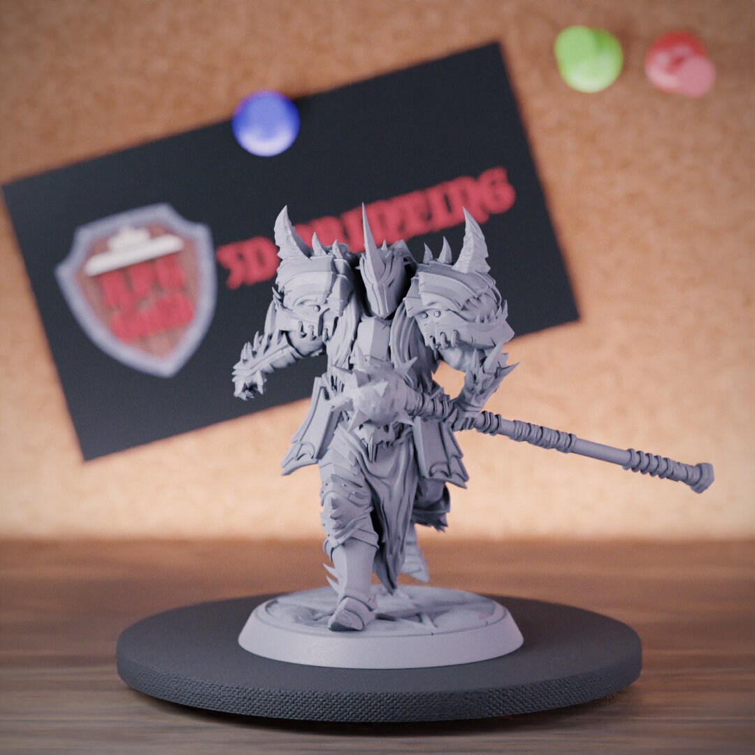 Death Knight Miniature Mauler Mini Dungeons and Dragons Mini RPG ...