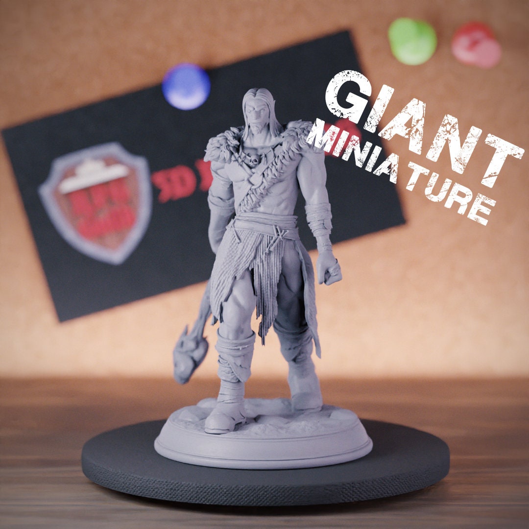 Hill Giant Miniature Dungeons and Dragons Mini RPG Tabletop Miniature ...