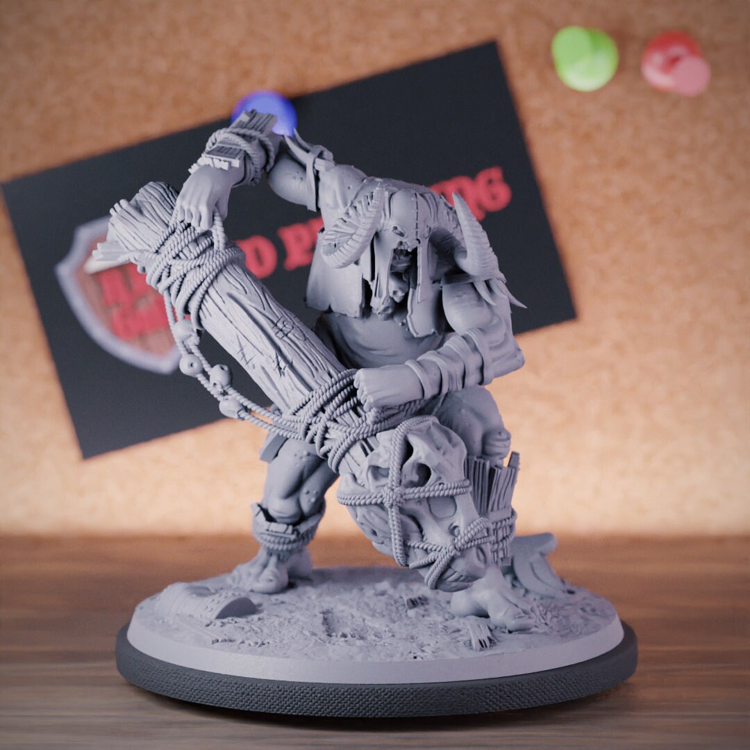 Hill Giant Crusher Miniature Monster Boss Dungeons and Dragons Mini RPG ...