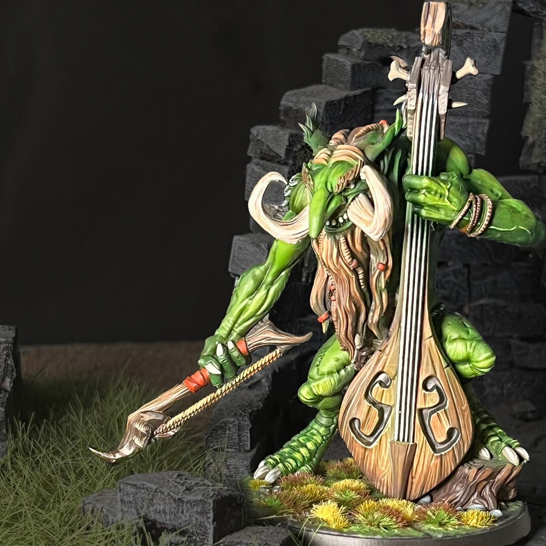 Troll Bard Painted Miniature Dungeons and Dragons Dnd RPG Mini Tabletop ...