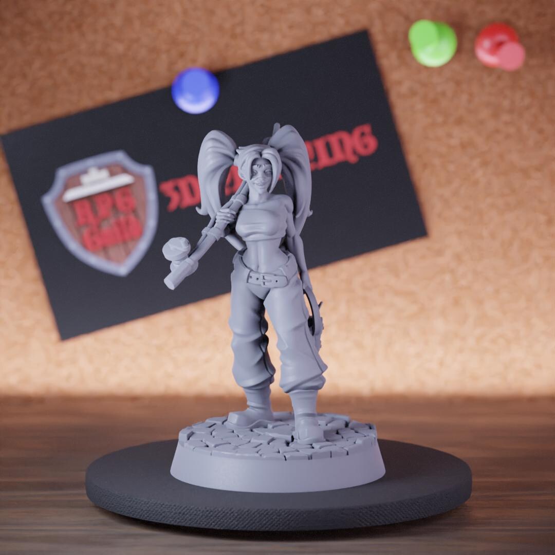 Fisherwoman Townfolk Miniature Peasant Mini Dungeons and Dragons RPG ...