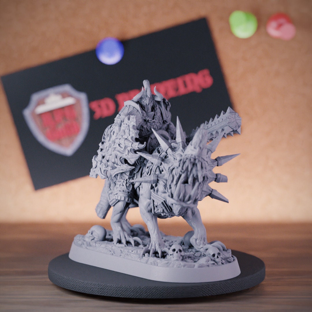Cavalier Miniature Dnd Human Champion Dungeons and Dragons Mini RPG ...