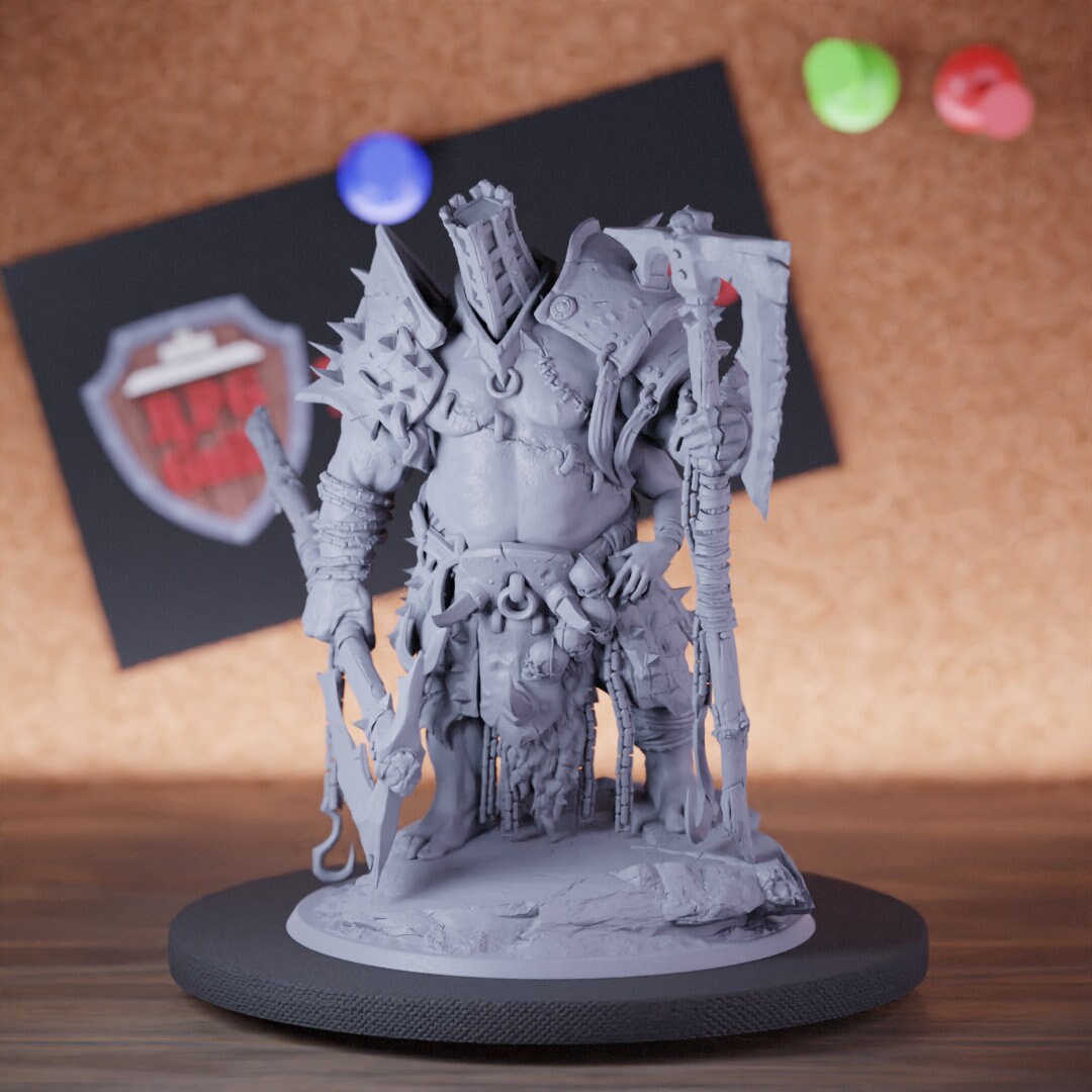 Zombie Warbringer Miniature Boss Knight Mini Dungeons and Dragons Mini ...