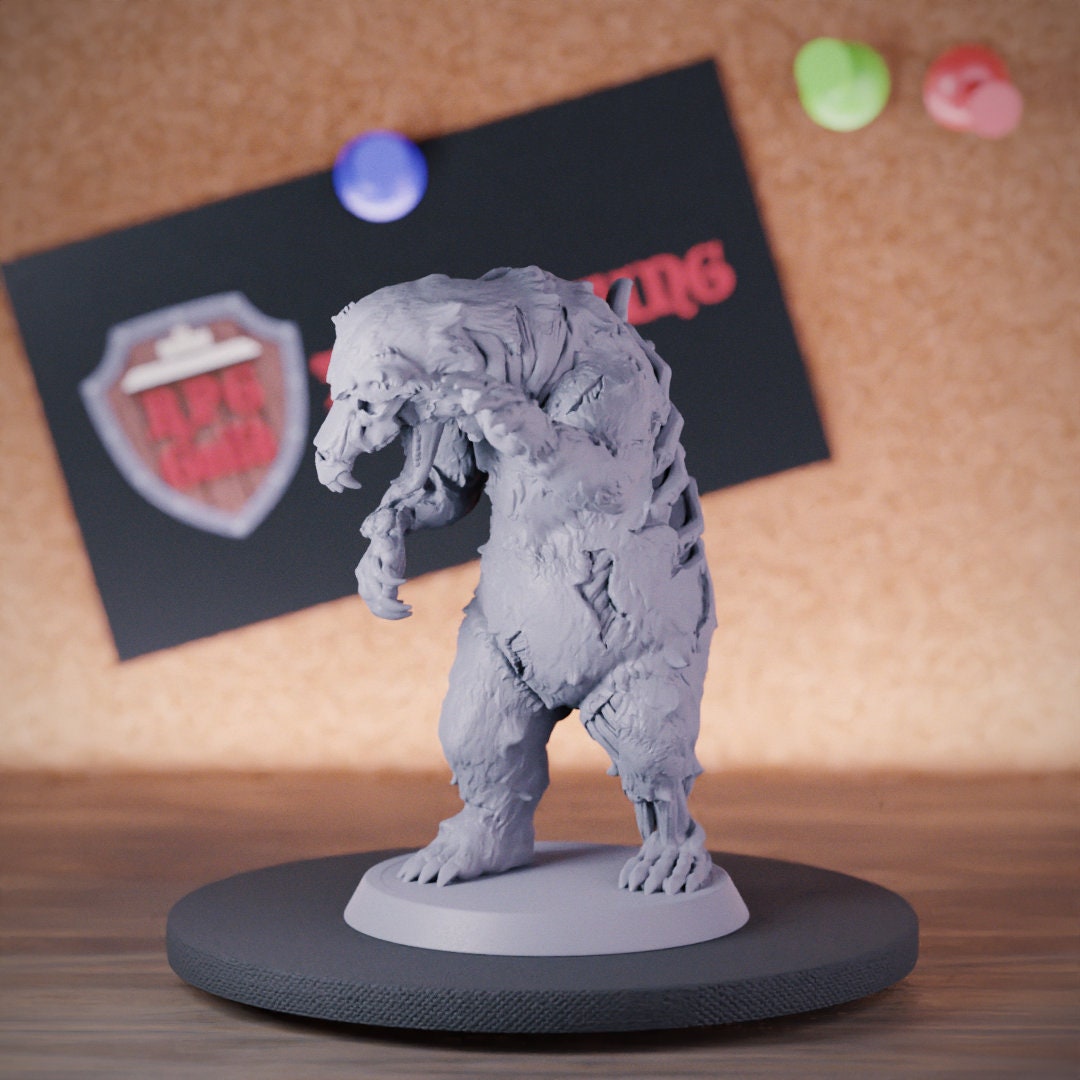 Animated Bear Corpse Monster Miniature Undead Beast Dungeons and ...