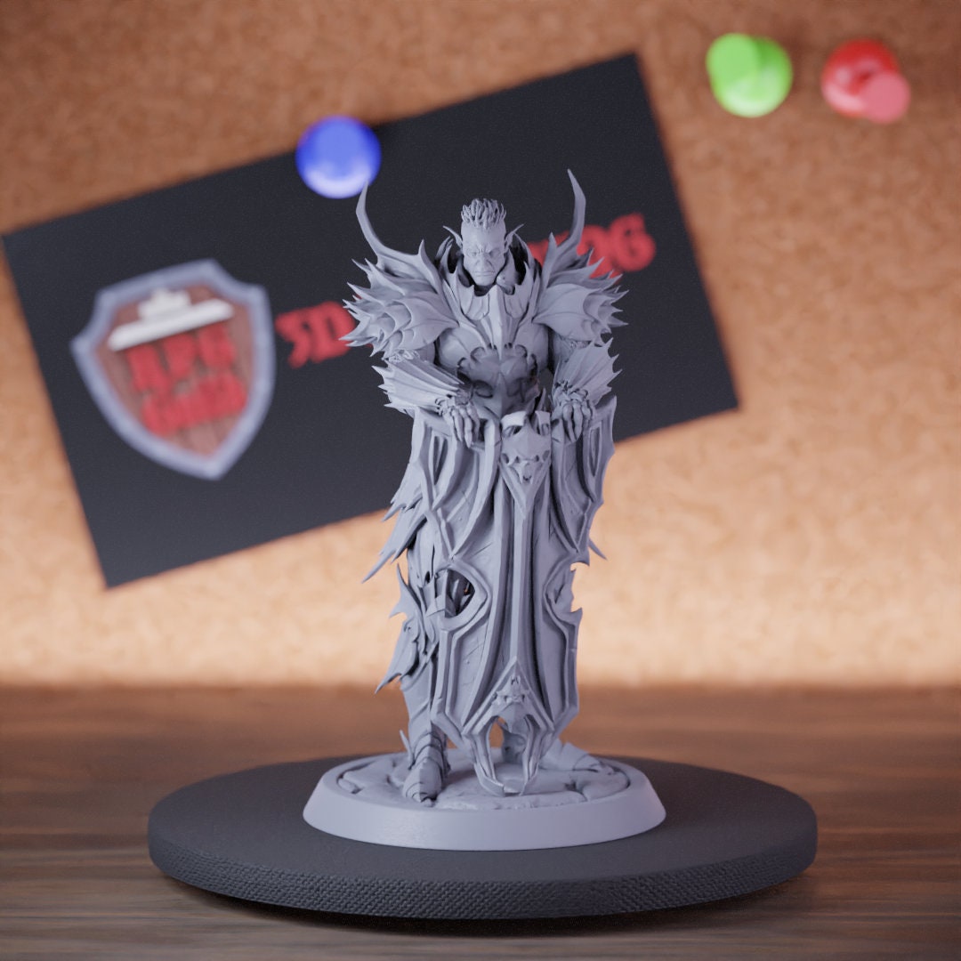 Drow Guard Miniature Fighter Warrior Mini Dungeons and Dragons Mini RPG ...