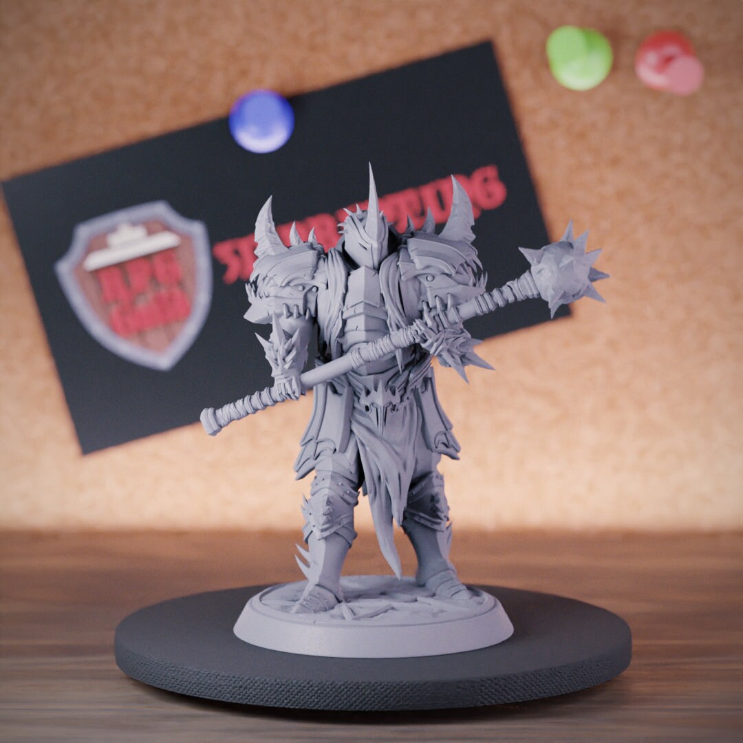 Dark Knight Miniature Mauler Mini Dungeons and Dragons Mini RPG ...