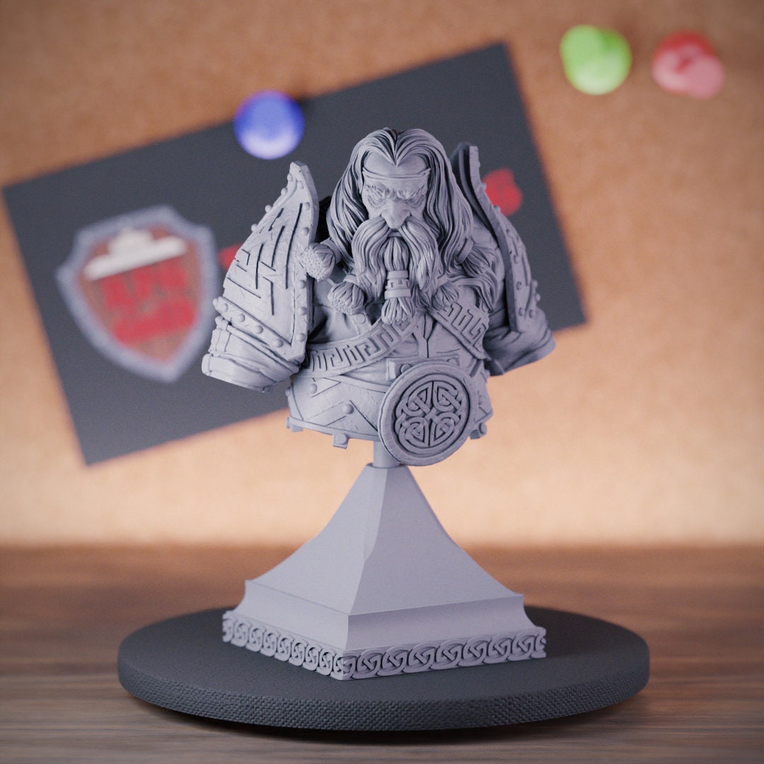 Dwarf Ragnar Bust for Painting and Collecting | Dbs | Resin Printed ...