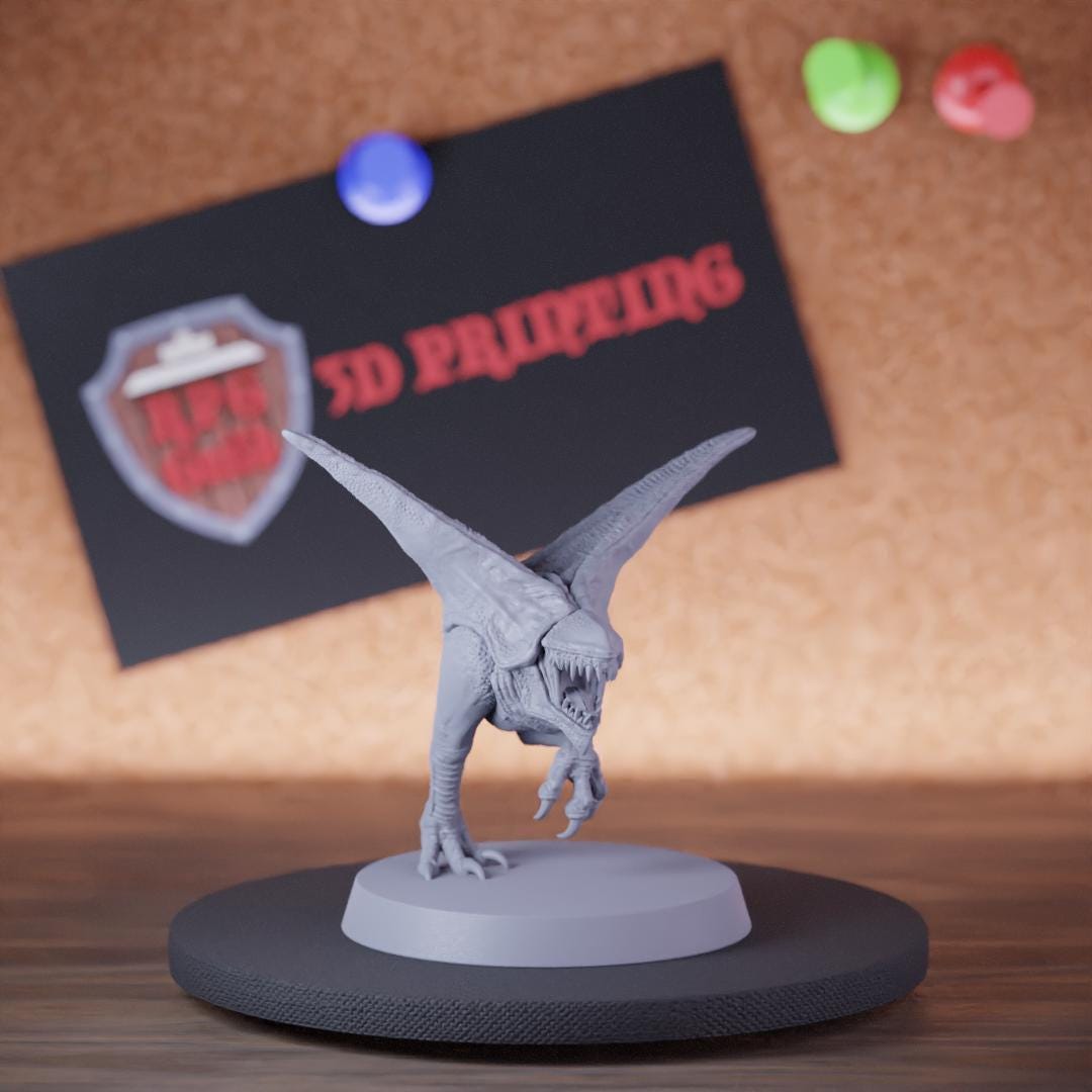 Abyssal Chicken Miniature Dino Monster Mini Dungeons and Dragons RPG ...