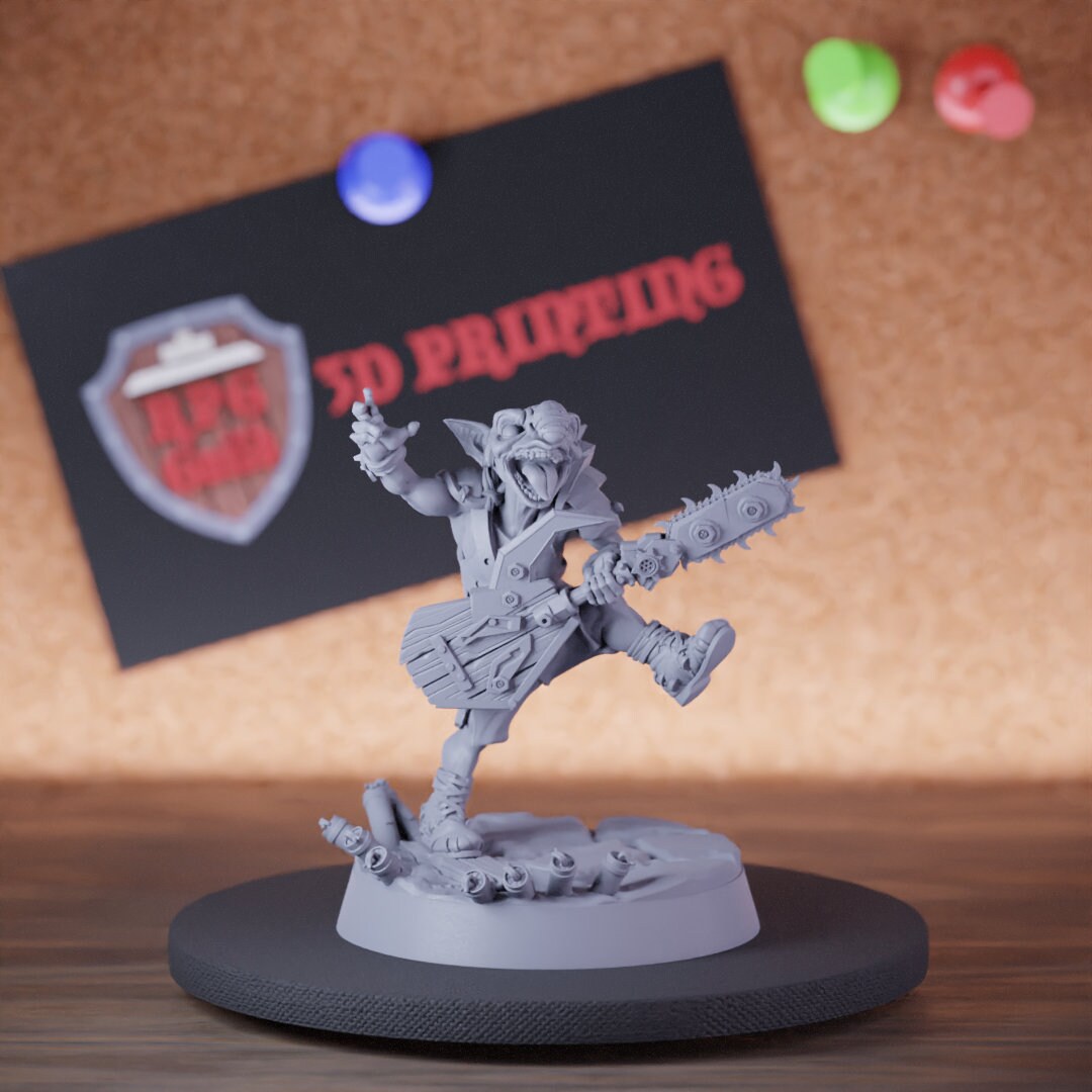 Goblin Crazy Bard Miniature Dungeons and Dragons Mini RPG Tabletop ...