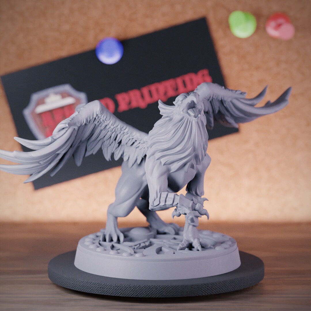 Griffon Monster Miniature Mount Monster Mini Dungeons and Dragons Mini ...