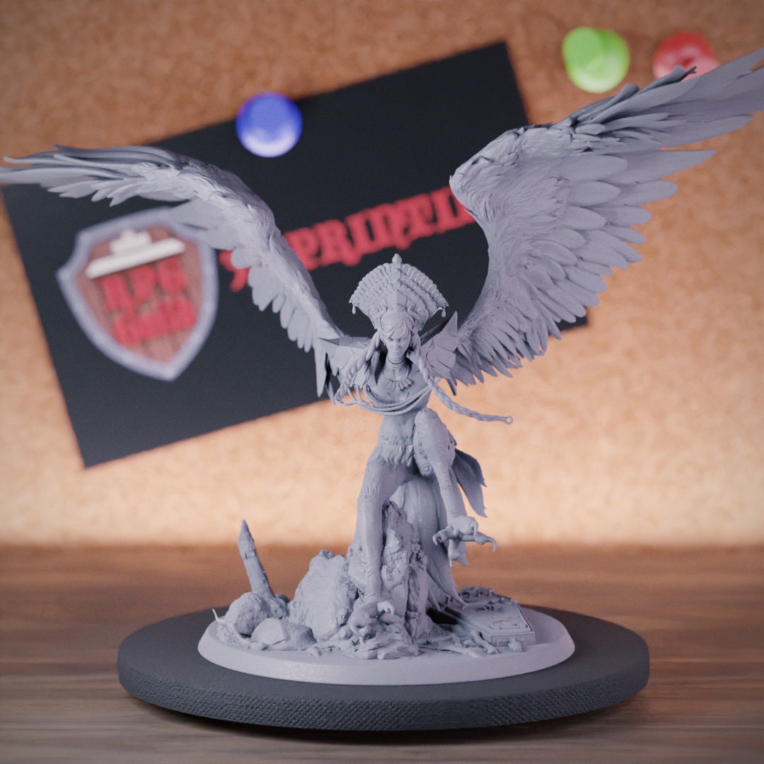 Harpy Monstrosity Miniature Monster Beast Mini Dungeons and Dragons ...
